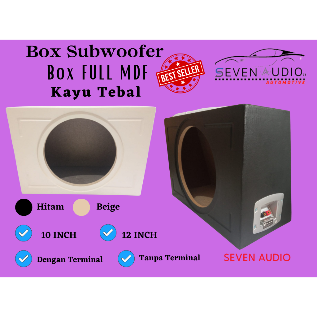 Jual Box Subwoofer full MDF 12 inch Dengan Terminal - Box FULL MDF ...