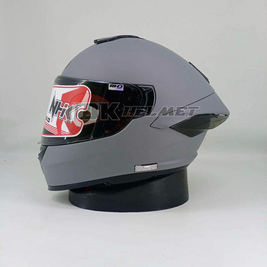 Jual Helm Full Face NHK Mark 1 Elite Solid Dim Grey Doff Matt Single ...