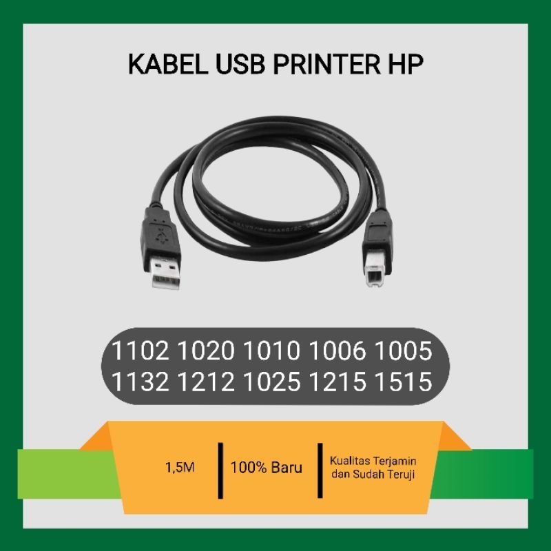 Jual Kabel Komputer USB Printer Hp LaserJet 1010 1020 1022 1102 1005 ...
