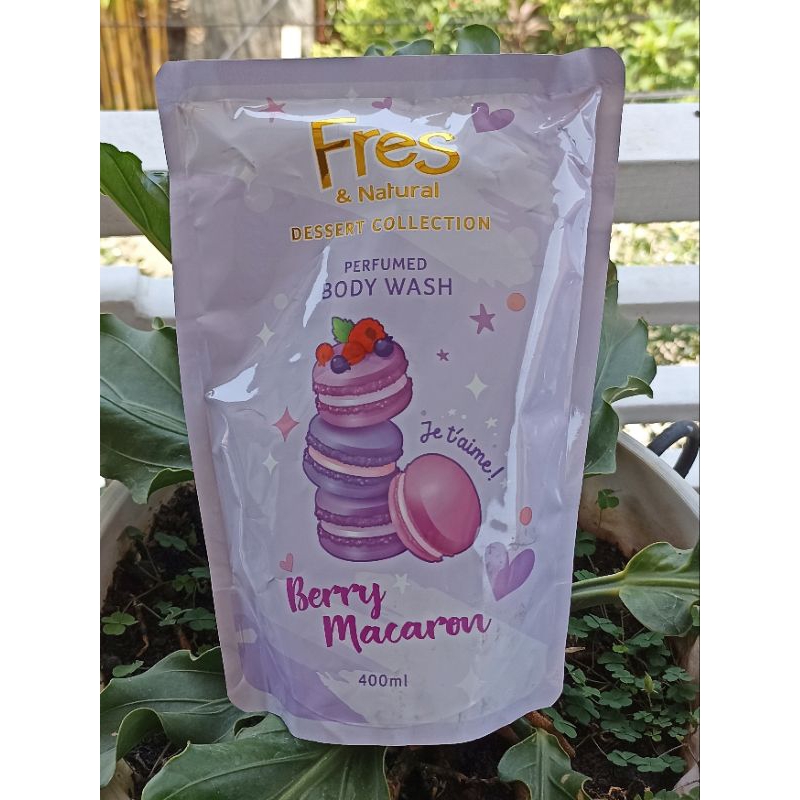 Jual Fresh and Natural Body Wash Sabun Mandi Berry Macaron 400 ml ...