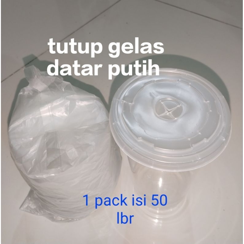 Jual tutup cup gelas plastik datar starindo isi 50 pcs | Shopee Indonesia