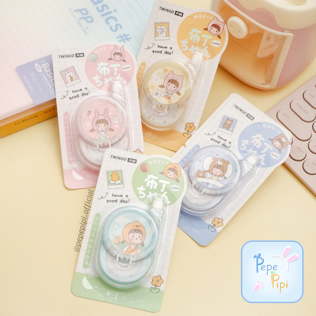 Jual Tip-X Tape Twingo Girl Have a Good Day TG-B3654 Correction Tape ...