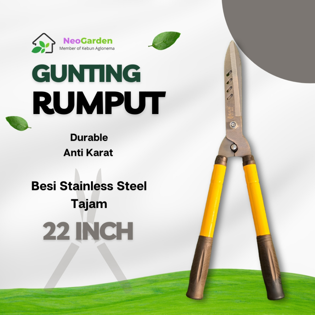 Jual Gunting Rumput Besar 22 Inch - Gunting Besi Untuk Memotong Semak ...