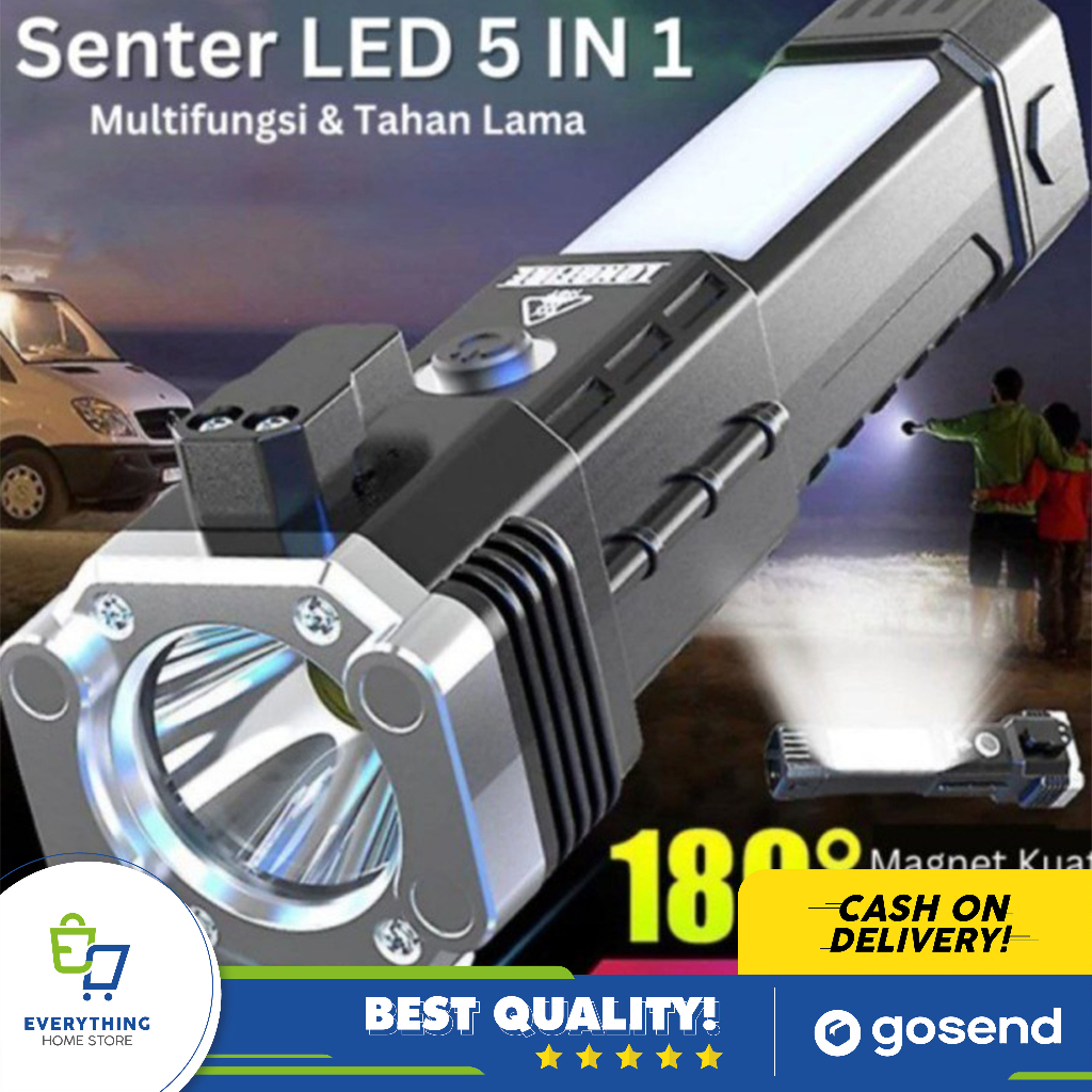 Jual Senter LED 5 in 1 / Senter Multifungsi dan Tahan Lama EHS | Shopee ...