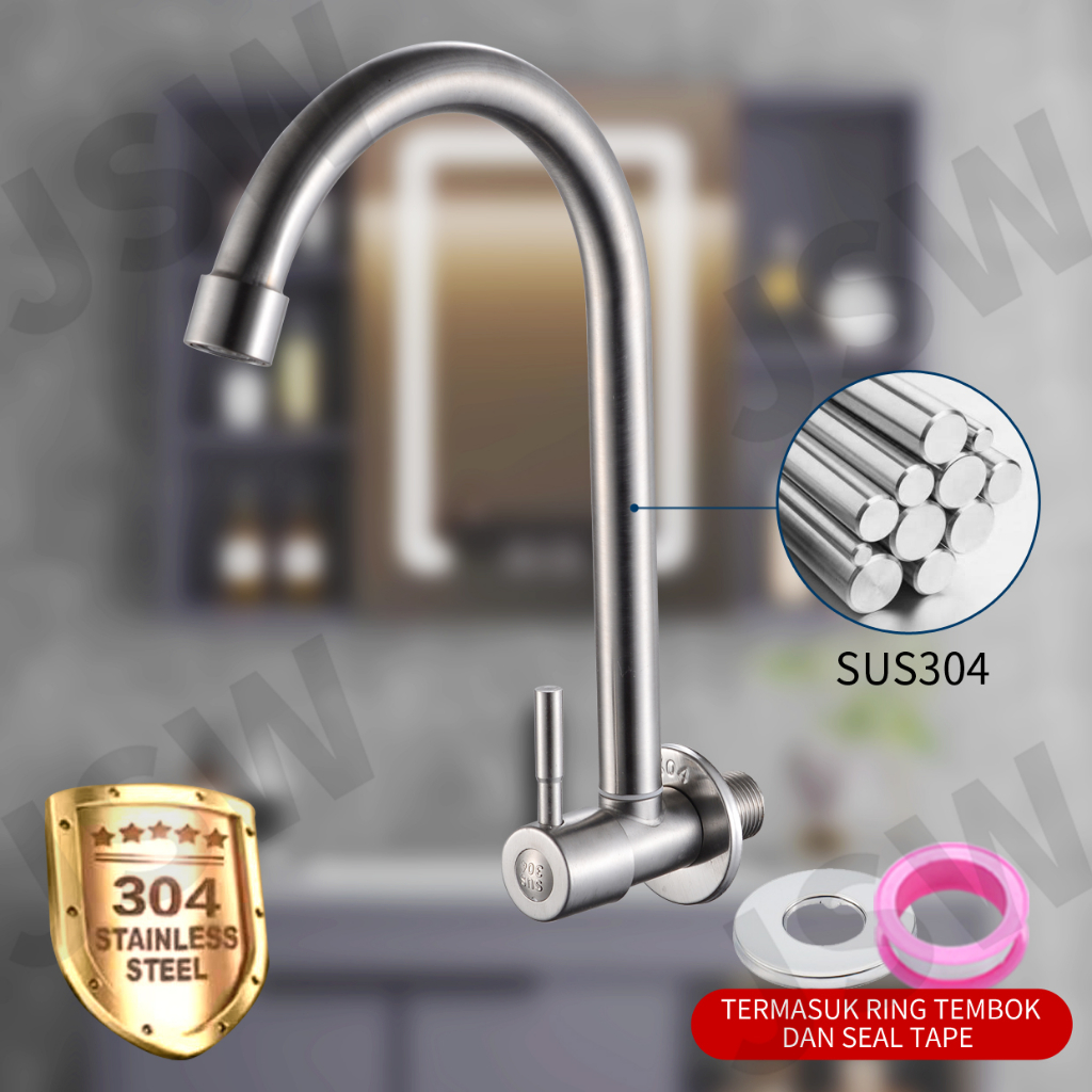 Jual Kran Keran Angsa / Keran Wastafel / Keran Cuci Piring Stainless ...