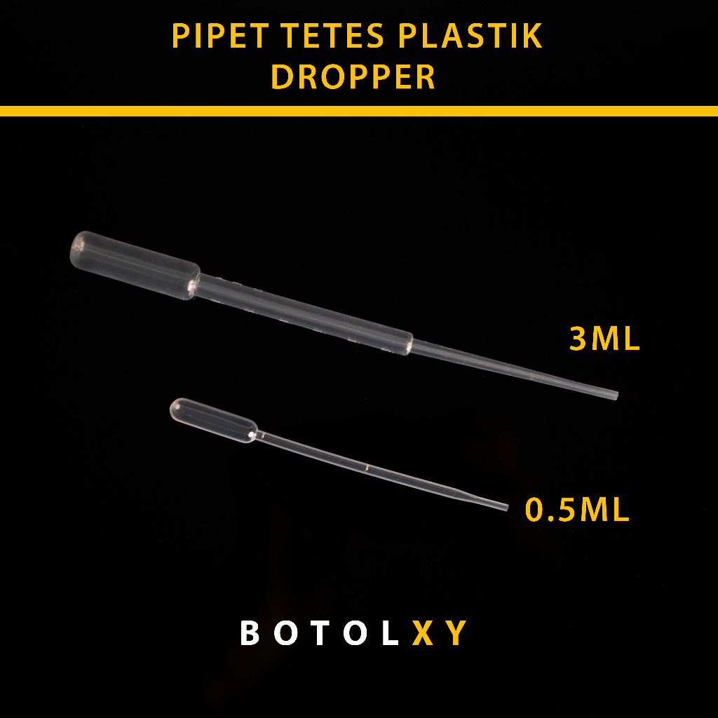 Jual Pipet Tetes Plastik 0.5ml / Pasteur Pipet 3 ml / Pipet Dropper ...