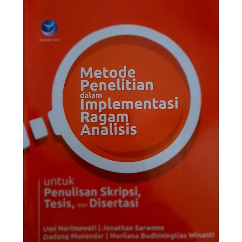 Jual Buku " Metode Penelitian dalam Implementasi Ragam Analisis ...
