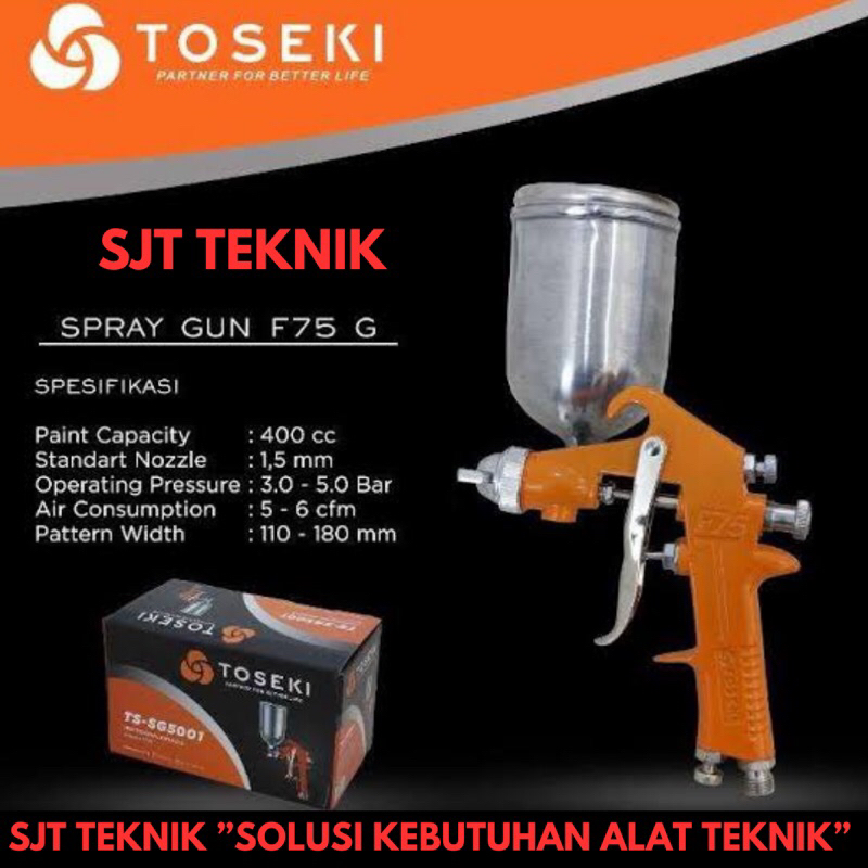 Jual Spray gun cat kompresor angin toseki f75 ts-sg5001 alat semprot ...