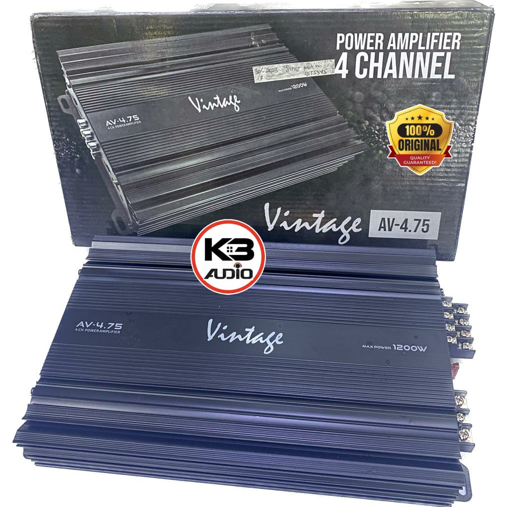 Jual Power Amplifier 4 Channel VINTAGE Power Audio Mobil | Shopee Indonesia