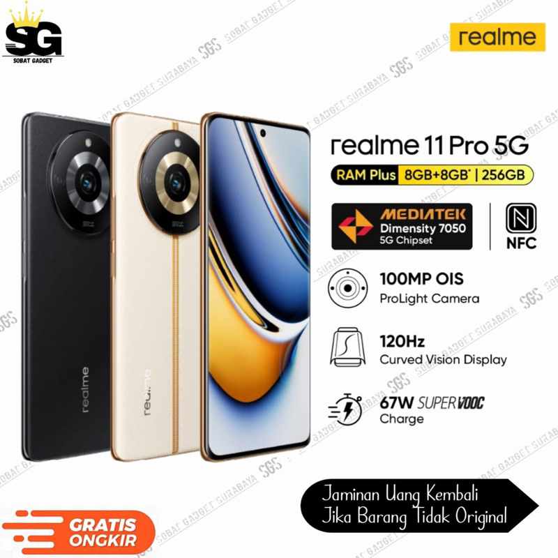 Jual Realme 11 Pro 5G 8/256GB NFC Bergaransi Resmi Realme Indonesia ...