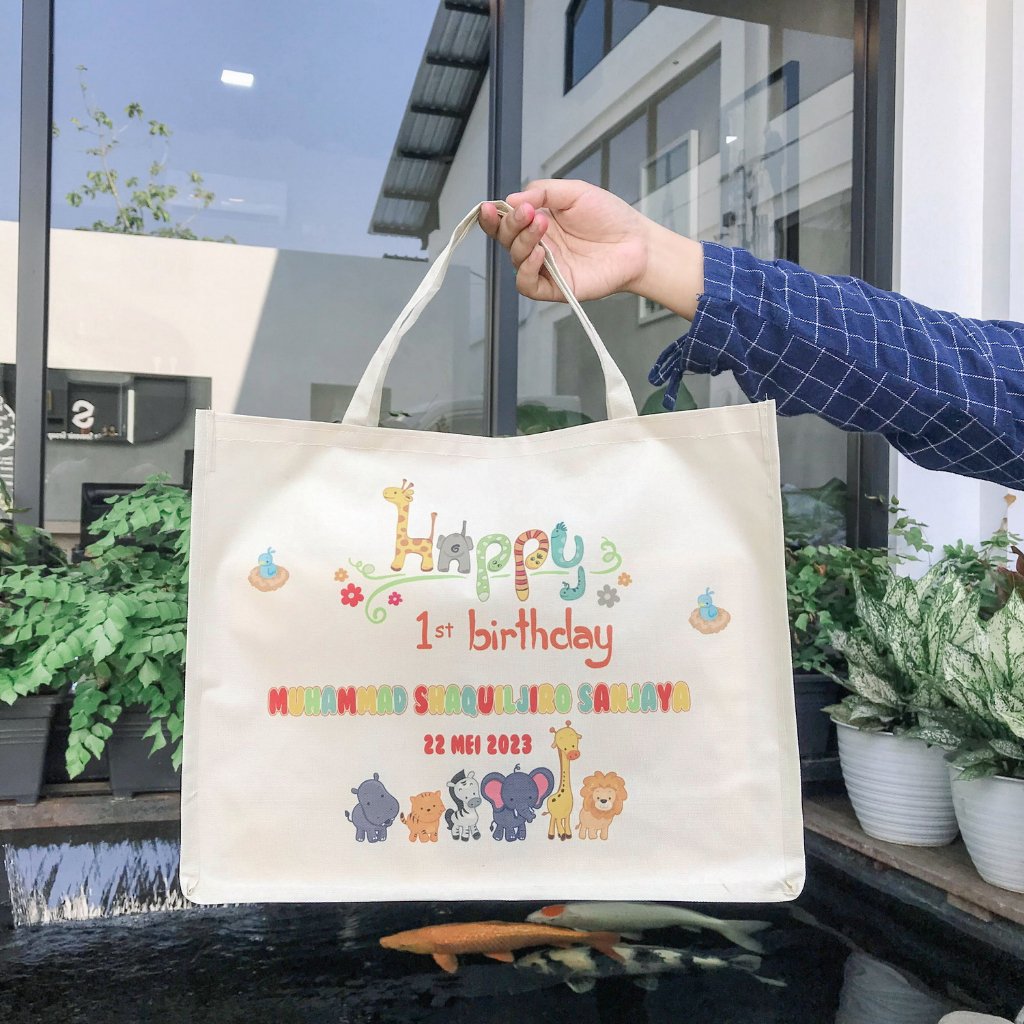 Jual Ukuran Jumbo Custom Tas PremiumPoliyester Landscape Print Bukan ...
