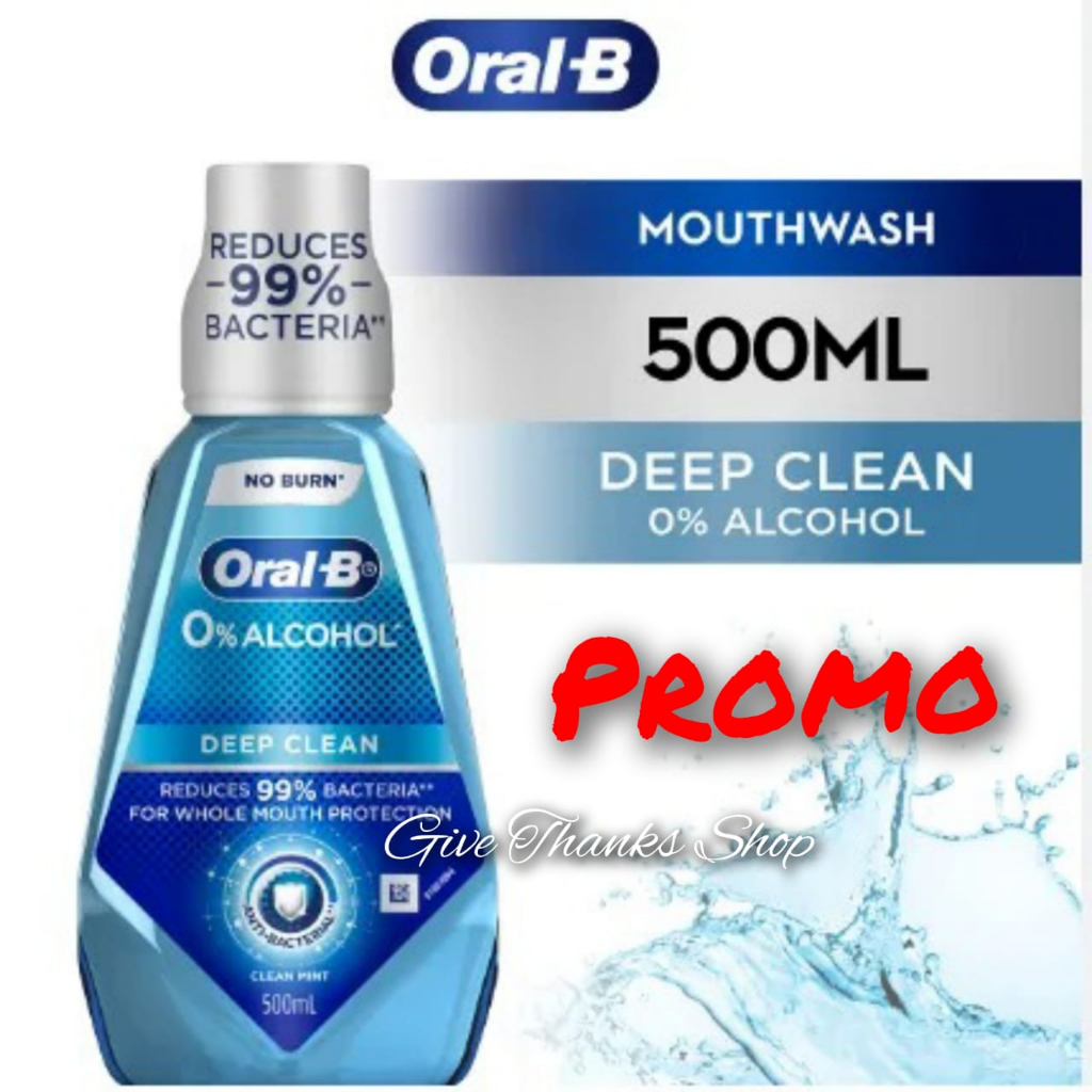 Jual Oral-B Obat Kumur Bilas Mulut Deep Clean 500 ml SEGAR | Shopee ...