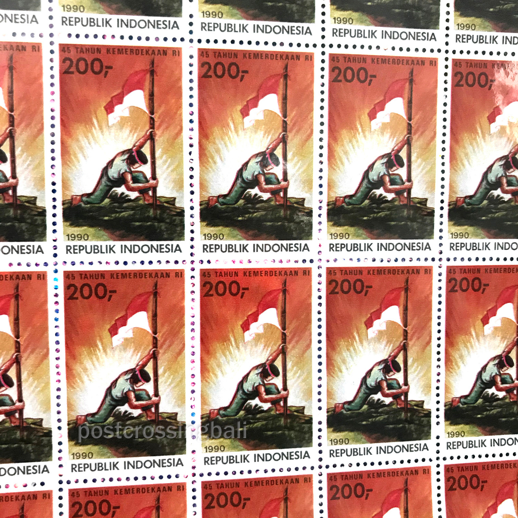 Jual Prangko 45 Tahun Kemerdekaan RI Republik Indonesia 1990 Seri Set ...