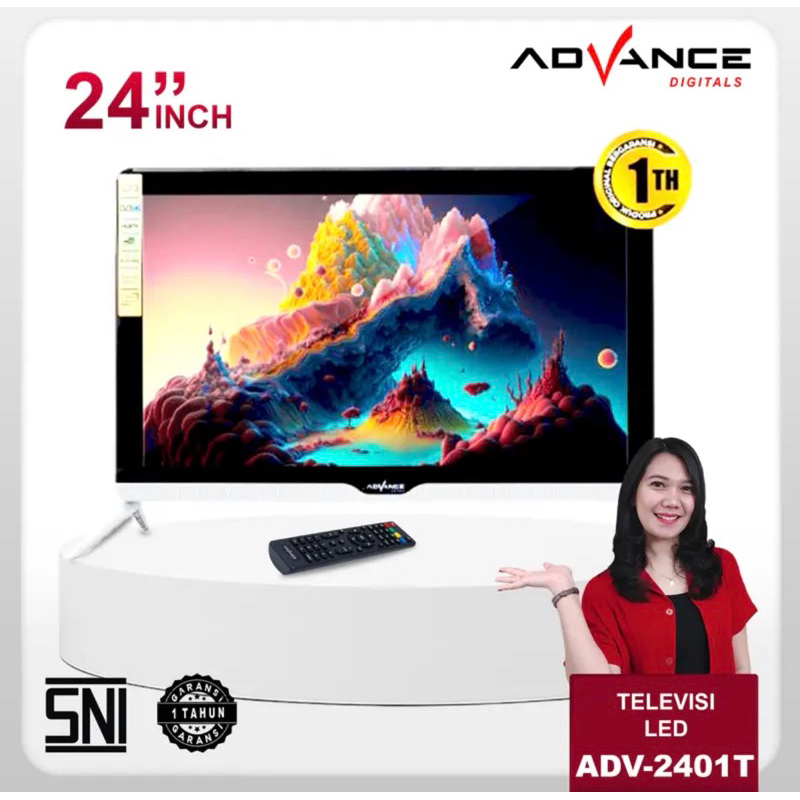 Jual Advance Televisi TV Digital 24” Layar LCD/LED HD ADV-2401T (FREE PACKING KAYU)* | Shopee ...