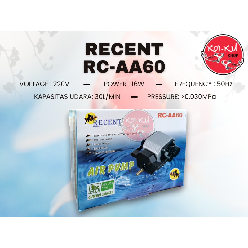 Jual Mesin Aerator Blower Recent Air Pump AA-60*AA-70 | Shopee Indonesia