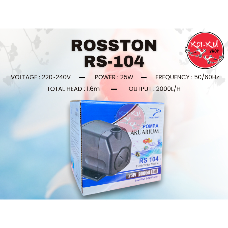 Jual Pompa Air Aquarium Hidroponik Celup Rosston RS-104*RS-105*RS-106 ...
