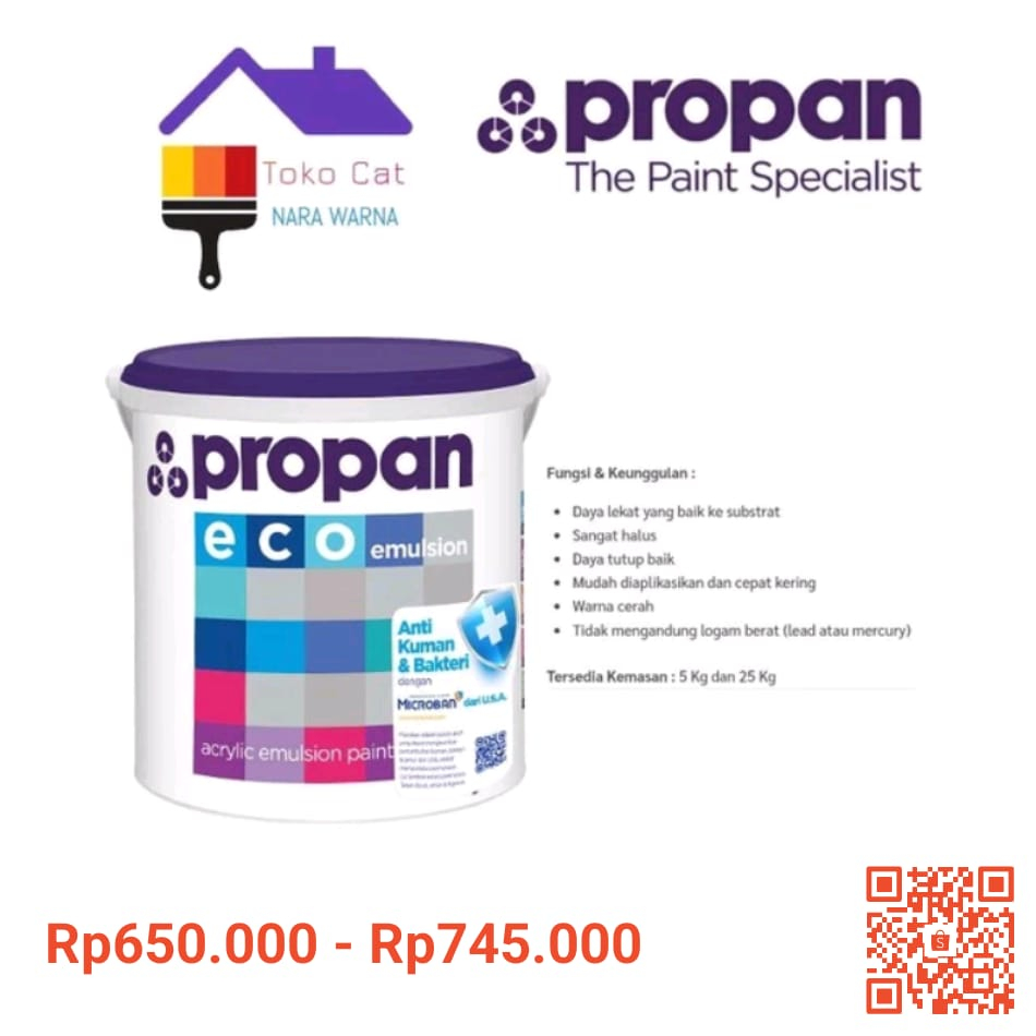 Jual CAT PROPAN / ECO EMULSION EE-4010 / Cat Tembok Interior - 25Kg ...