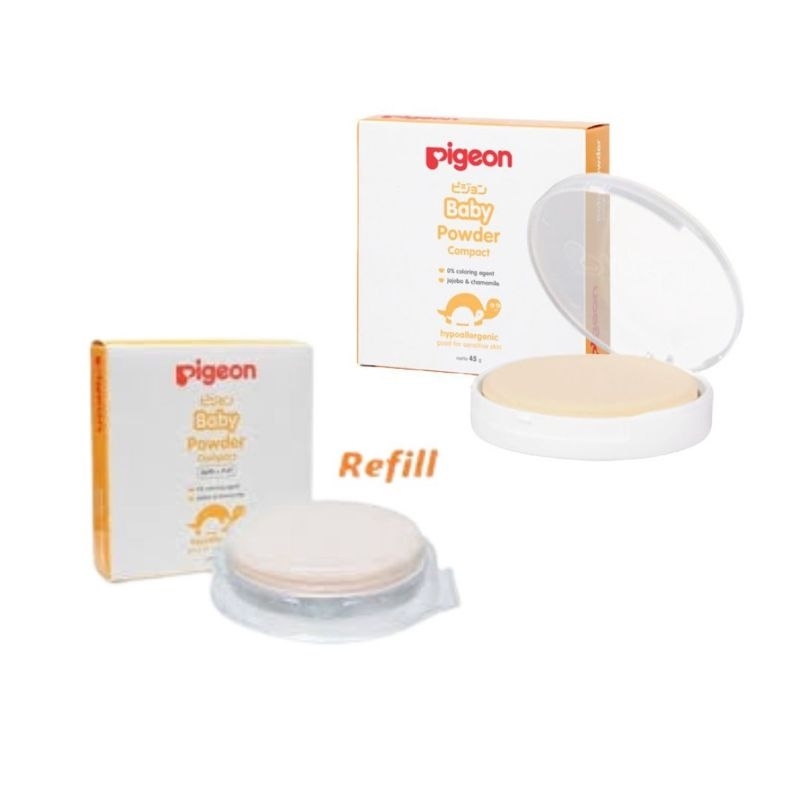 Jual Pigeon Baby Powder Compact Refill Puff Hypoallergenic 45g | Shopee ...