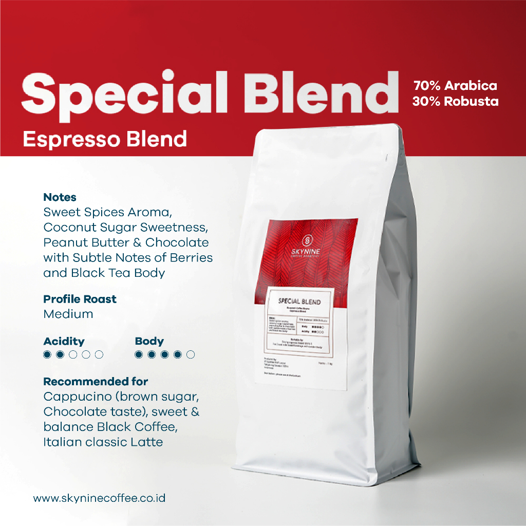 Jual BIJI KOPI ESPRESSO SPECIAL BLEND 70% ARABIKA 30% ROBUSTA 1KG ...