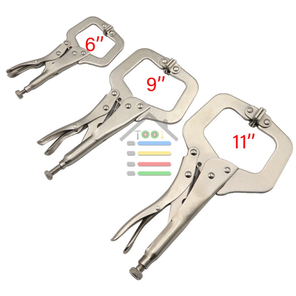 Jual Tang Jepit C Clamp Swivel Pad Lock Grip 6 DAN 11 INCH | Shopee ...