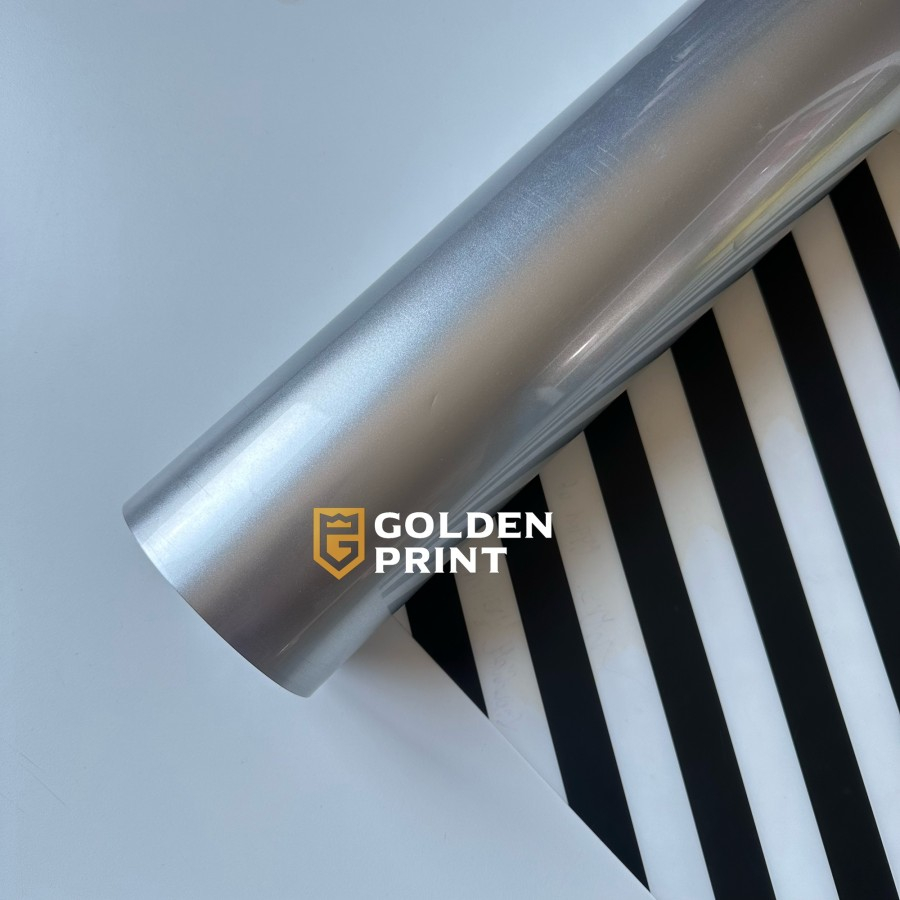 Jual Polyflex PU super SILVER korea original garment plus | Shopee ...