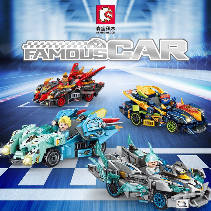 Jual SEMBO Block Famous Car 607077-607080 | Shopee Indonesia
