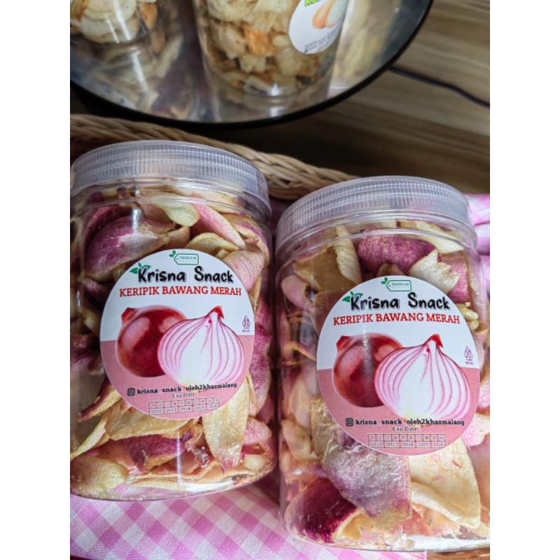 Jual KERIPIK BAWANG MERAH TOPLES VOLUME 800ML | Shopee Indonesia