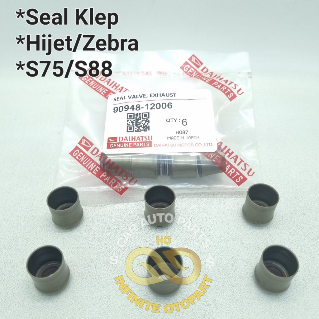 Jual SEAL VALVE SIL KLEP HIJET S75 ZEBRA S88 SET ISI 6PC 90948-12006-000 | Shopee Indonesia