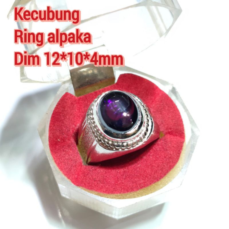 Jual CINCIN BATU KECUBUNG AMERICAN DIAMOND RING ALPAKA | Shopee Indonesia