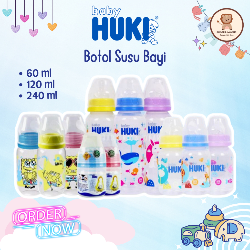 Jual Botol Susu HUKI Baby Nipple Dot Gepeng (Ortho) / Dot Reguler ...