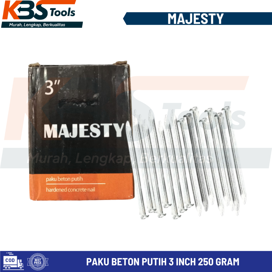 Jual Paku Beton Baja Putih Majesty 3 Inch Paku Cor Tembok 3" 7 Cm ...