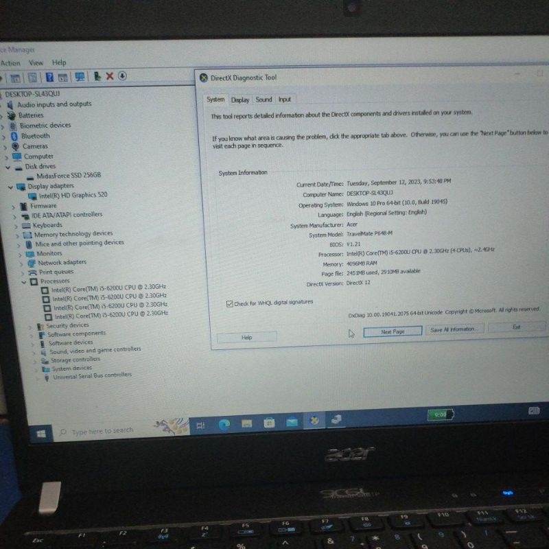 Jual Laptop Acer TravelMate P648 14-inch i5-6200 RAM 4GB SSD 256GB | Shopee Indonesia