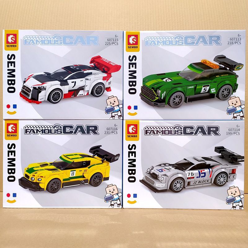 Jual SEMBO Block Famous Car 607113-607116 | Shopee Indonesia
