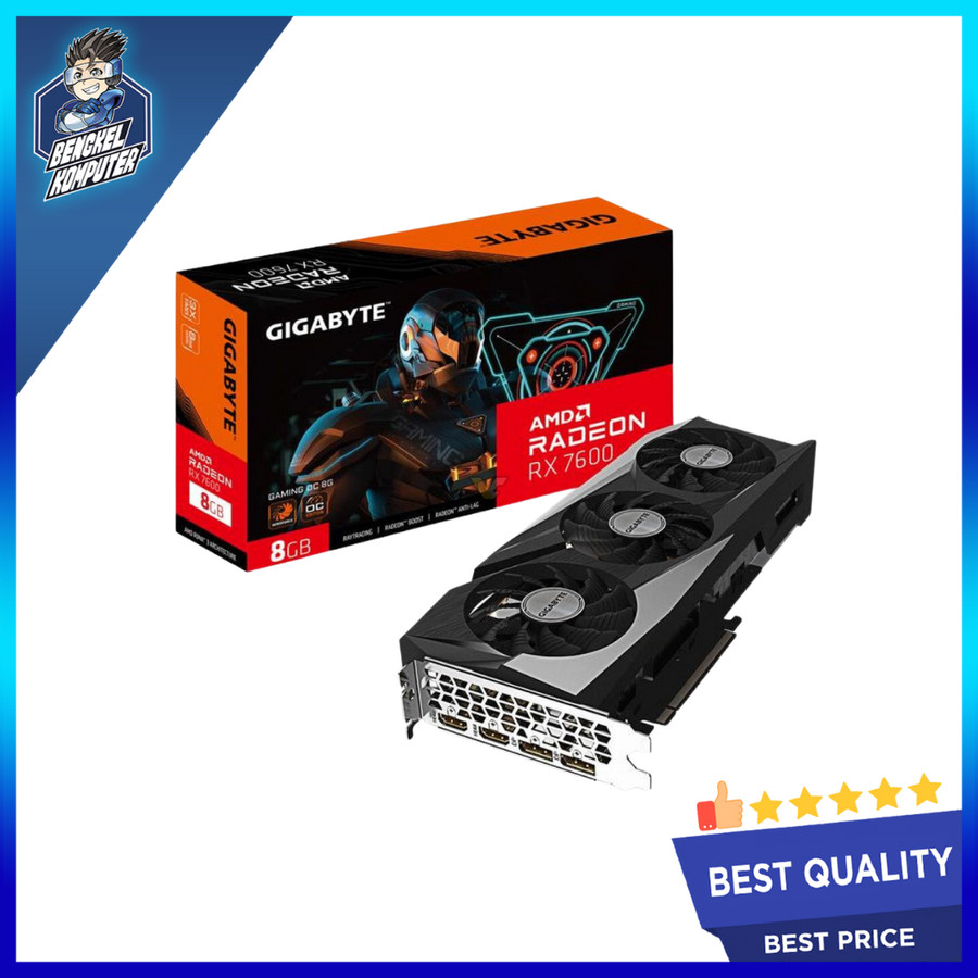 Jual VGA GIGABYTE RX 7600 GAMING OC 8GB DDR6 | Shopee Indonesia