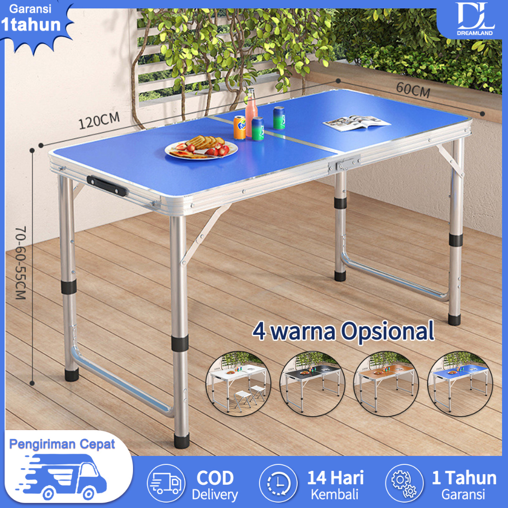 Jual DL Meja Lipat Koper 2 Kursi Serbaguna KOKOH KUAT utk Camping ...