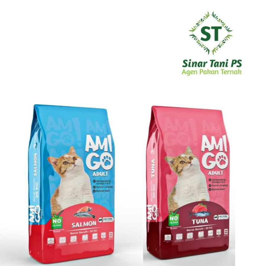 Jual Amigo 800gr Adult Freshpack Makanan Pakan Kucing / Dry Cat Food ...