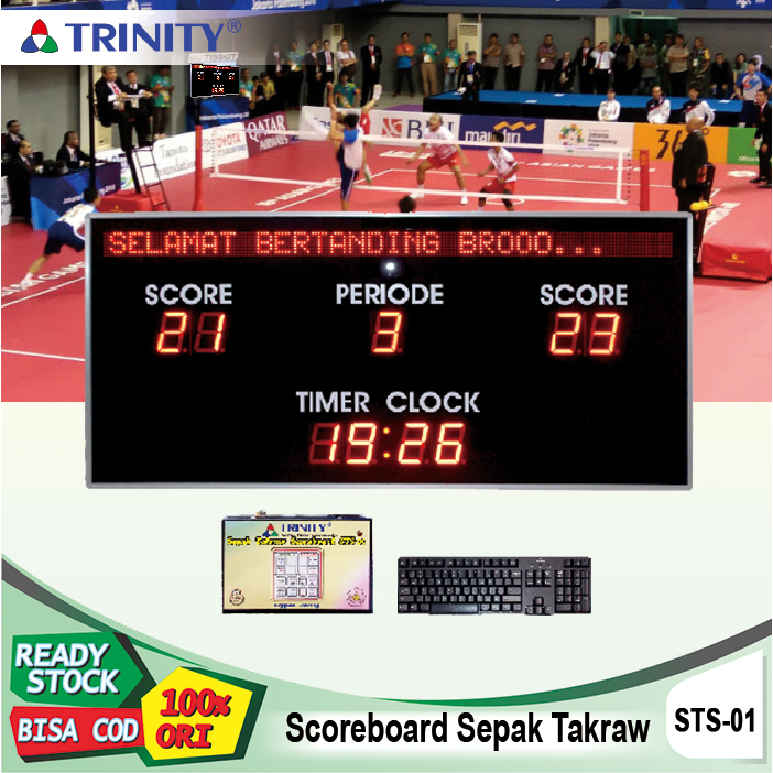 Jual Scoreboard Sepak Takraw STS-01-TRINITY | Shopee Indonesia