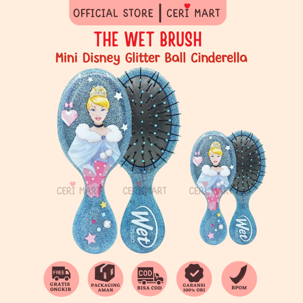 Jual THE WET BRUSH WetBrush Disney Princess / Wet Brush Mini Disney ...
