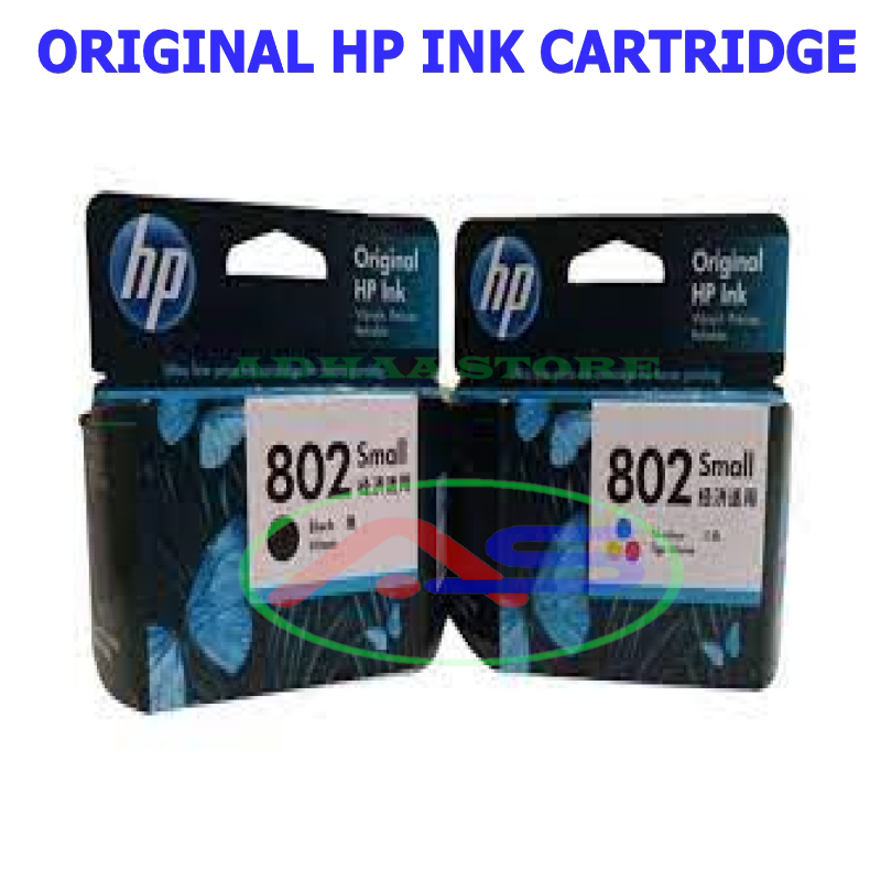 Jual HP 802 original ink cartridge tinta printer HP DESKJET 1000/1010 ...