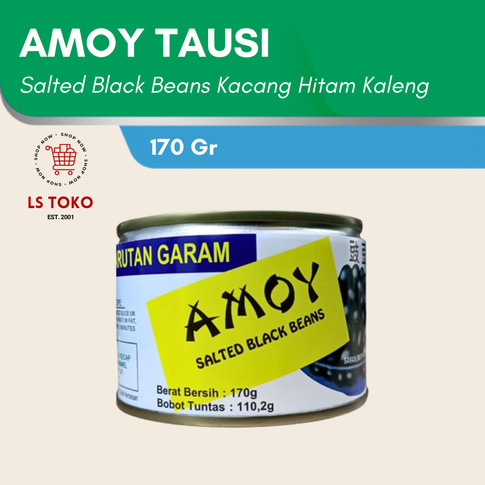 Jual Salted Black Beans Amoy Tausi 170gr - Kacang Hitam Kaleng | Shopee ...