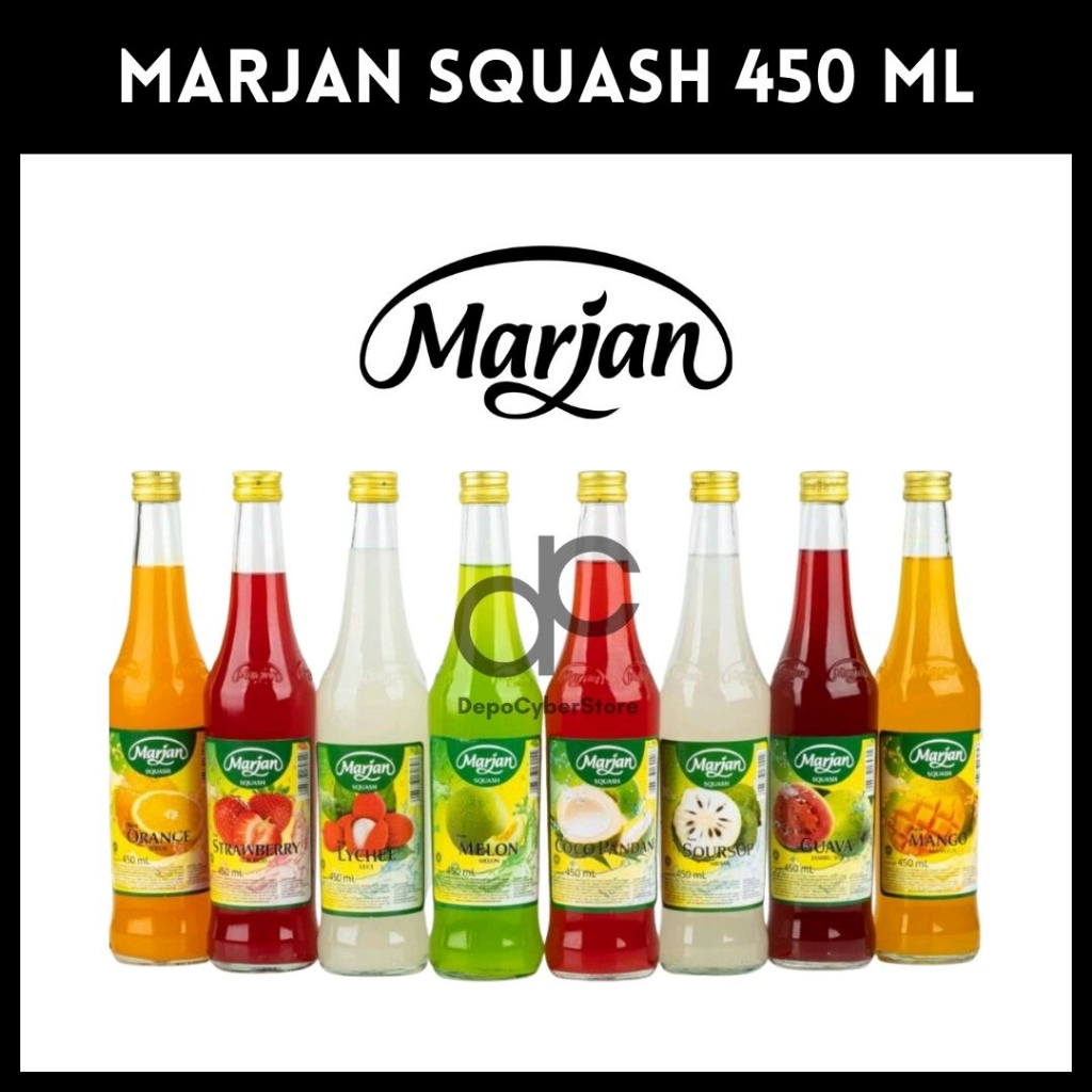 Jual MARJAN SQUASH ALL VARIAN RASA 450 ML | Shopee Indonesia
