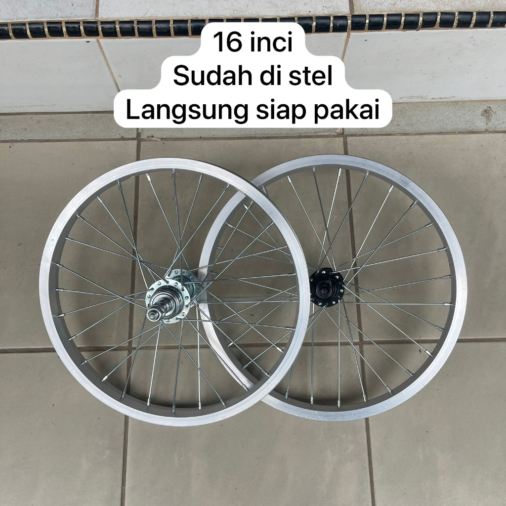 Jual Wheelset Velg Sepeda 16 Inch BMX Alloy Rims | Shopee Indonesia
