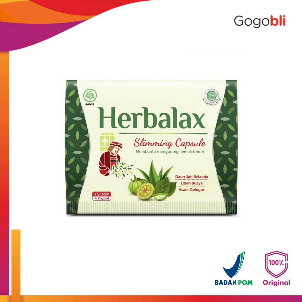 Jual Herbalax Slimming Capsule (1 Strip @4 Capsules) | Shopee Indonesia