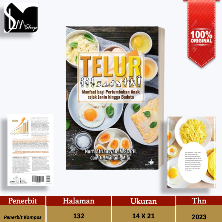 Jual Buku TELUR | Manfaat Bagi Pertumbuhan Anak Sejak Janin Hingga ...