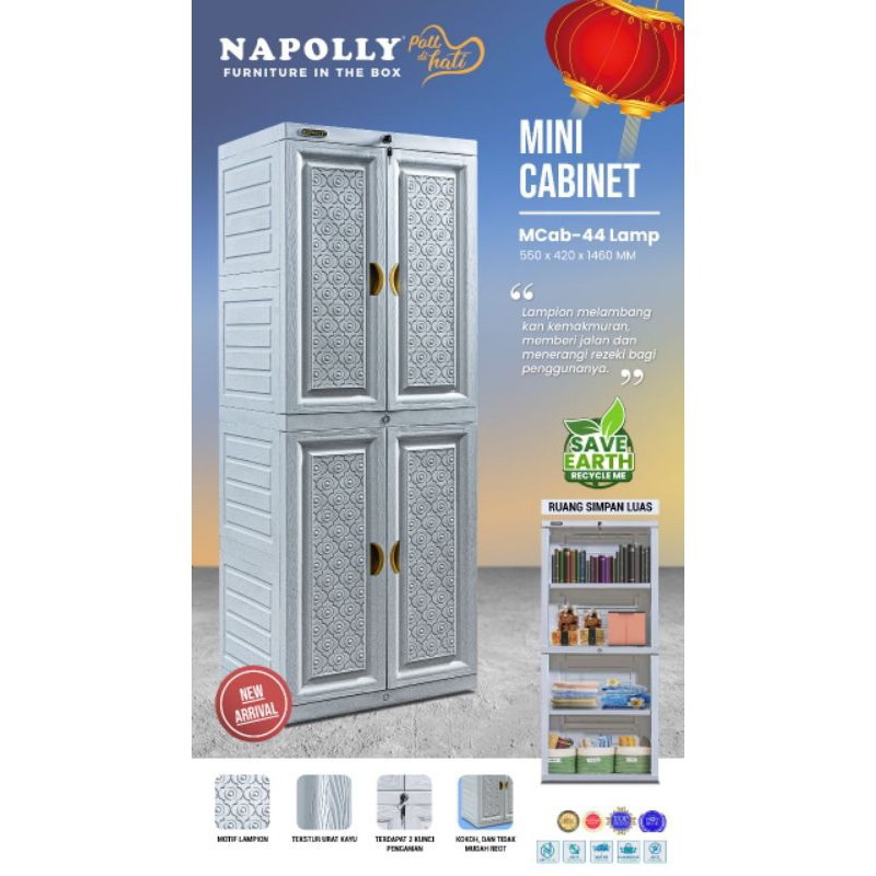 Jual Napolly Locker Box 6 ruang penyimpanan | Shopee Indonesia