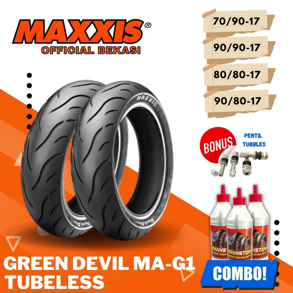 Jual MAXXIS GREEN DEVIL RING 17 / BAN MAXXIS ( 70/90 - 80/90 - 80/80 ...