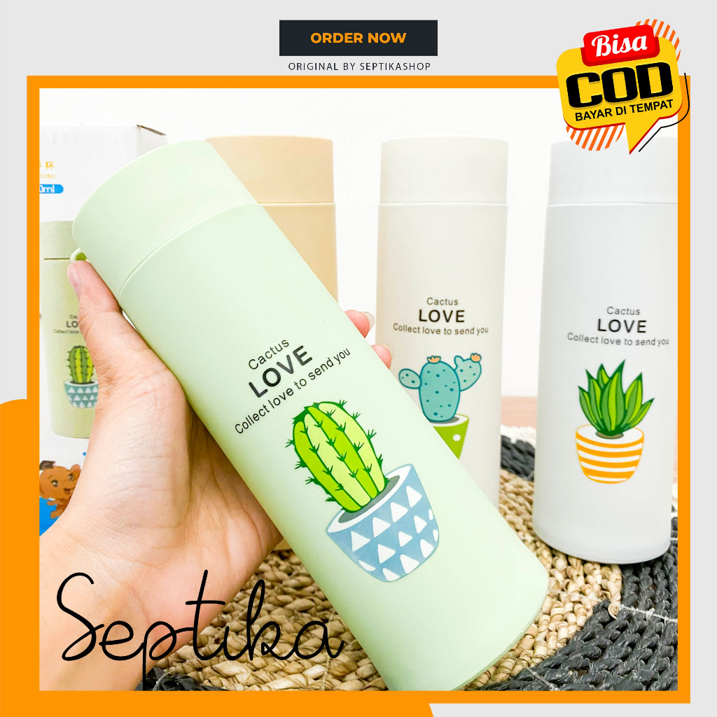Jual Botol Minum Kaca Glass Kaktus Cactus Lucu Unik my bottle gift kado ...