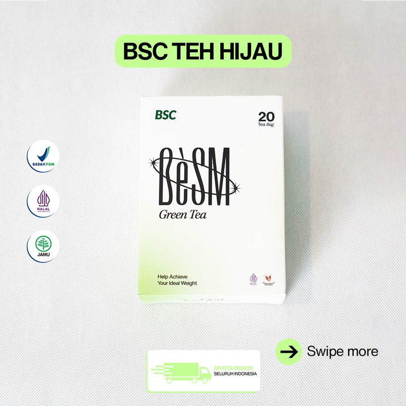 Jual BESM - BeSM Green Tea Isi 20 | Shopee Indonesia