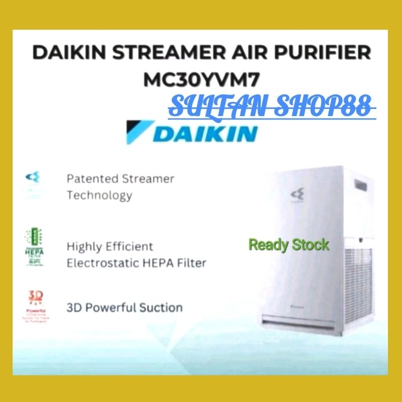 Jual DAIKIN AIR PURIFIER STREAMER MC30YVM7 (23 M2) I AIR PURIFIER ...
