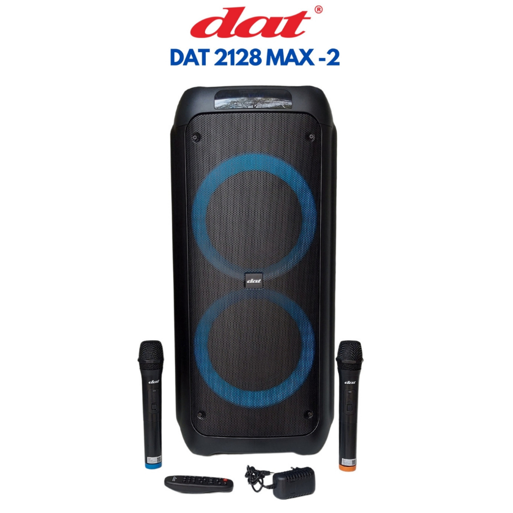 Jual Speaker Dat Trolley Dt 2128 Max 2 Speaker Portable Karaoke Mic